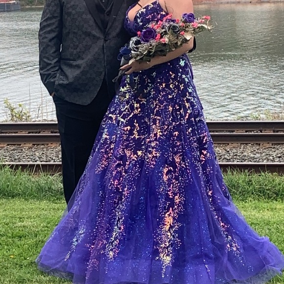 ellie wilde | Dresses | Ellie Wilde Indigo Dress | Poshmark